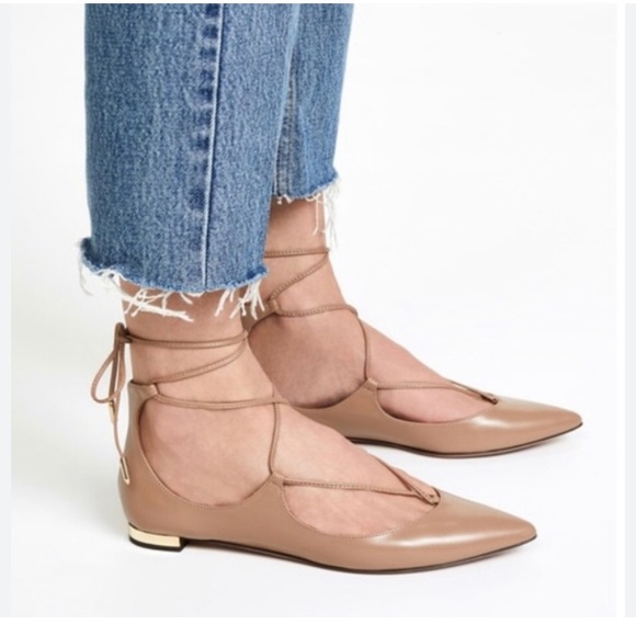 Aquazzura | Shoes | Aquazzura Christy Flat With Box Dust Bag | Poshmark